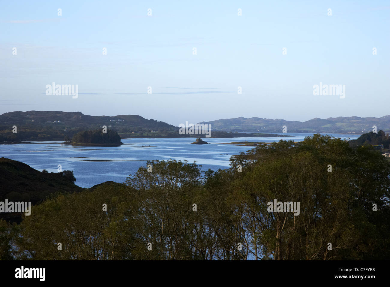 evening view over mulroy bay county donegal republic of ireland Stock ...