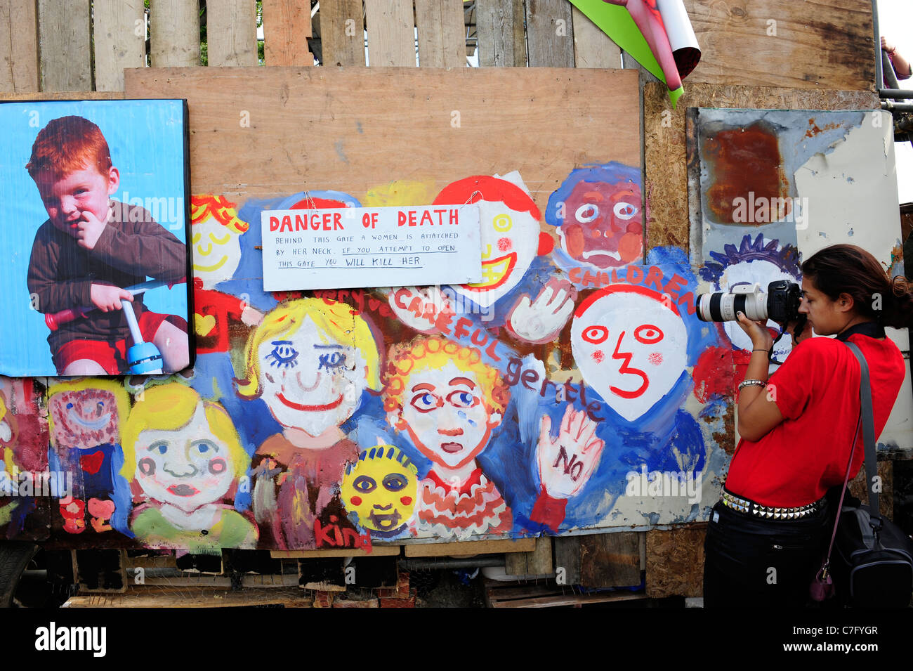 Traveller eviction at Dale Farm, Gypsy, Site, Basildon. Essex, United ...