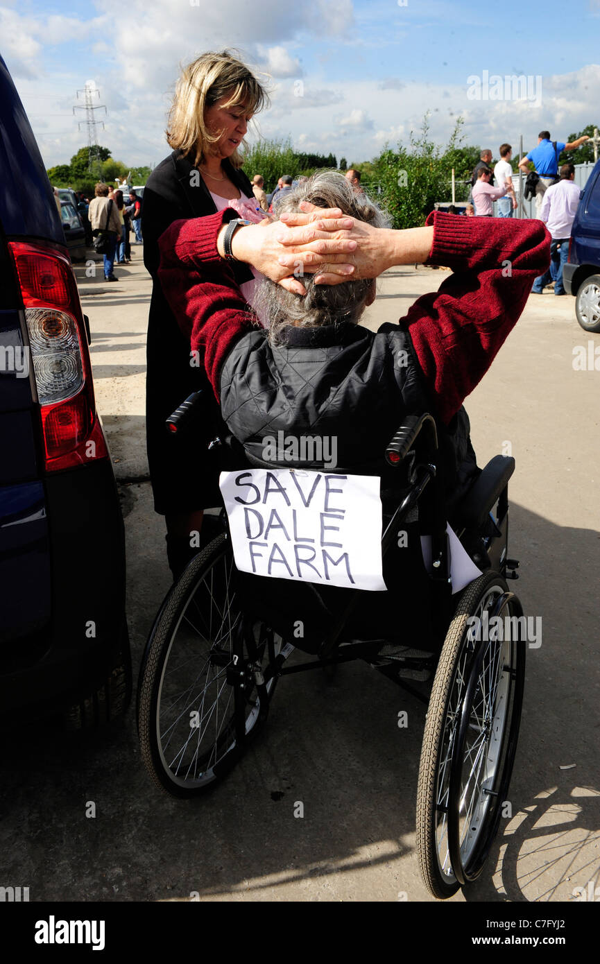 Traveller eviction at Dale Farm, Gypsy, Site, Basildon. Essex, United ...