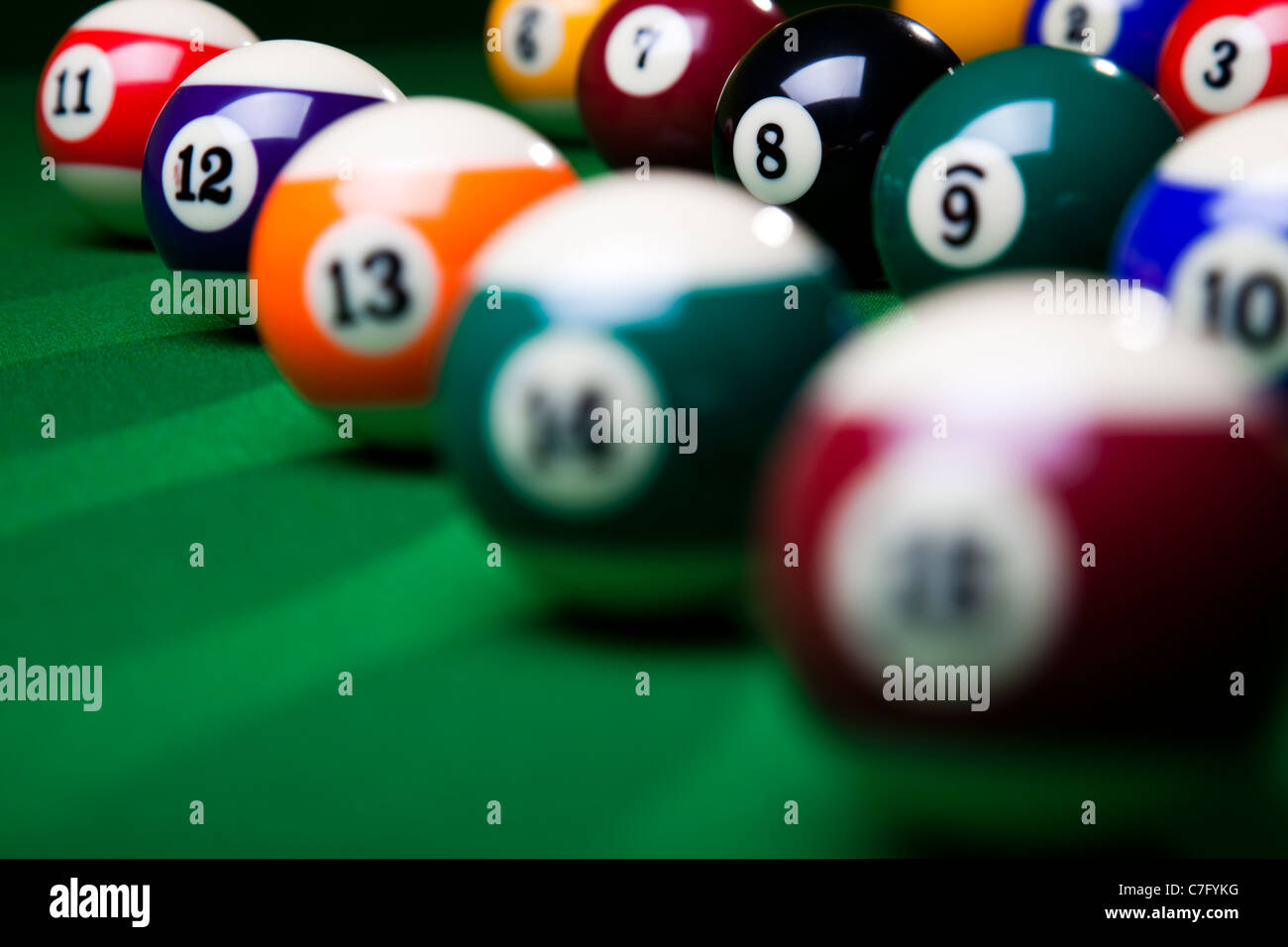 Billiard ball close up Stock Photo - Alamy