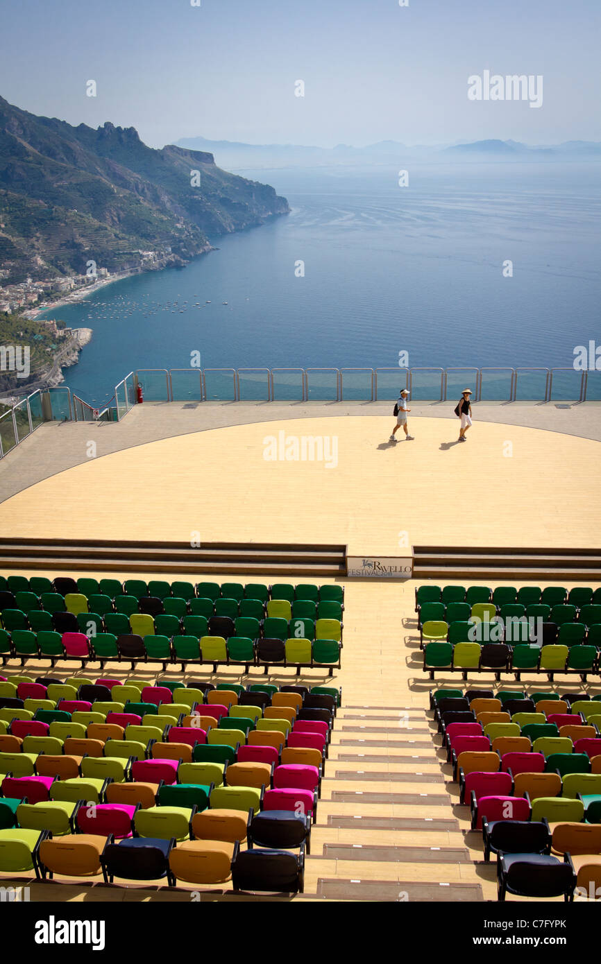 Temporary stage for Ravello Festival, Villa Rufolo, Ravello, Italy ...