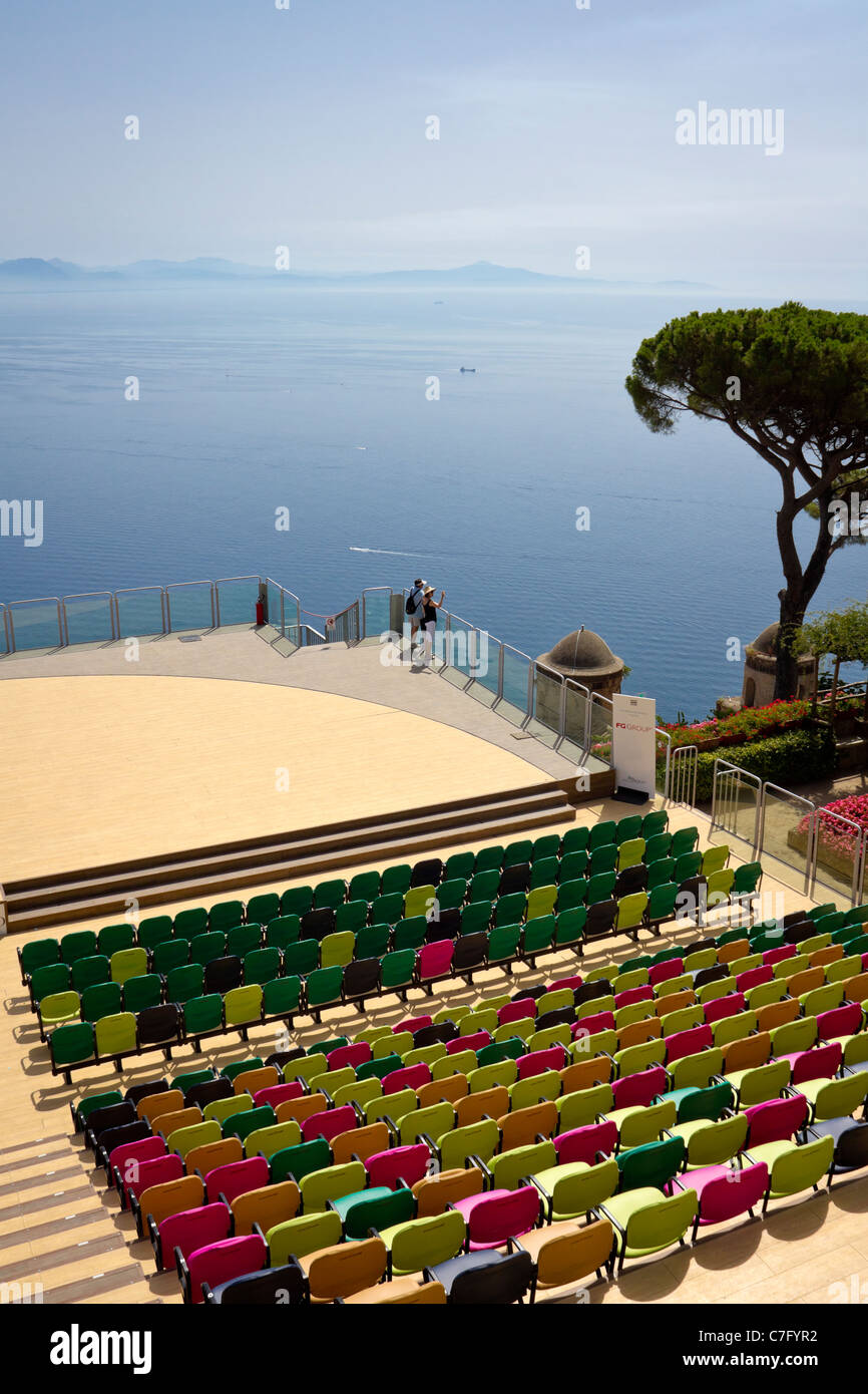 Temporary stage for Ravello Festival, Villa Rufolo, Ravello, Italy ...