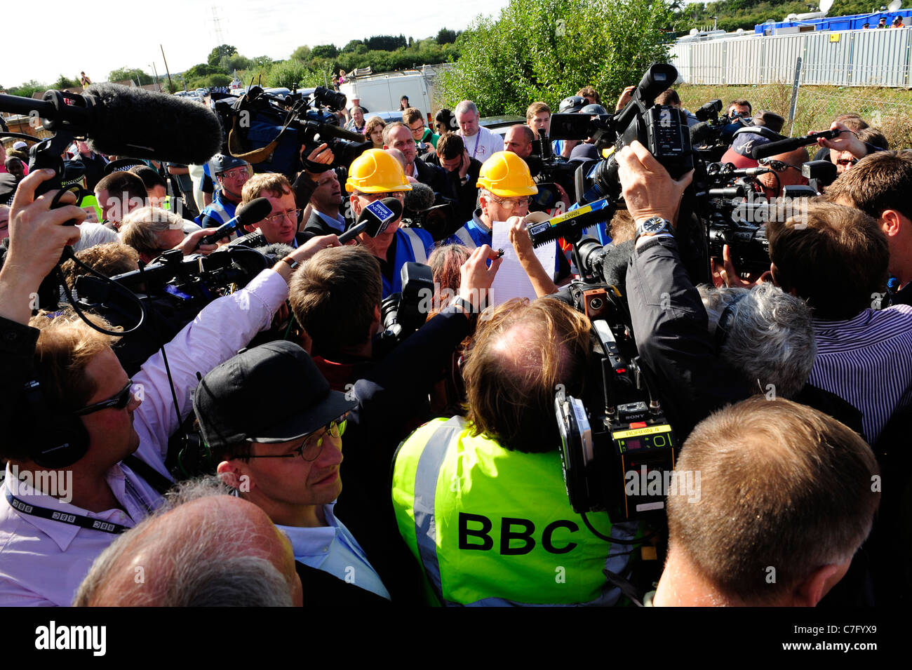 Traveller eviction at Dale Farm, Gypsy, Site, Basildon. Essex, United ...