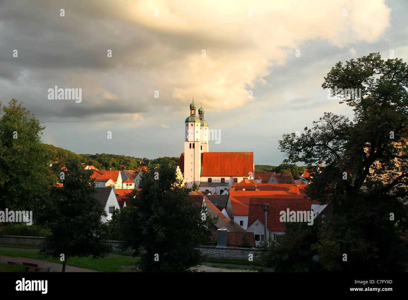 An ancient Church in Wemding, Bavaria, Germany Stock Photo - Alamy