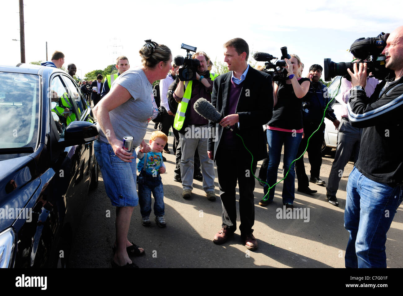 Traveller eviction at Dale Farm, Gypsy, Site, Basildon. Essex, United ...