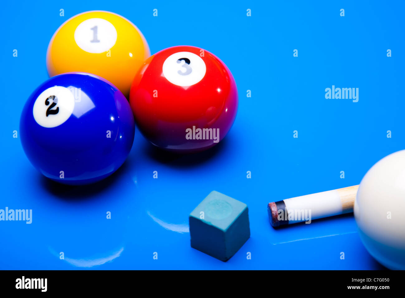 Close-up billiard balls Stock Photo - Alamy