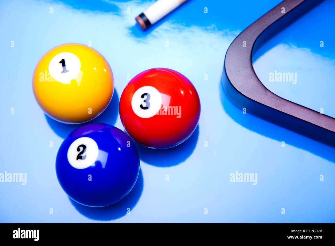 Close-up billiard balls Stock Photo - Alamy