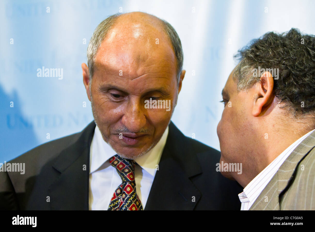 Libya's National Transitional Council's chairman, Mustafa Abdel Jalil ...