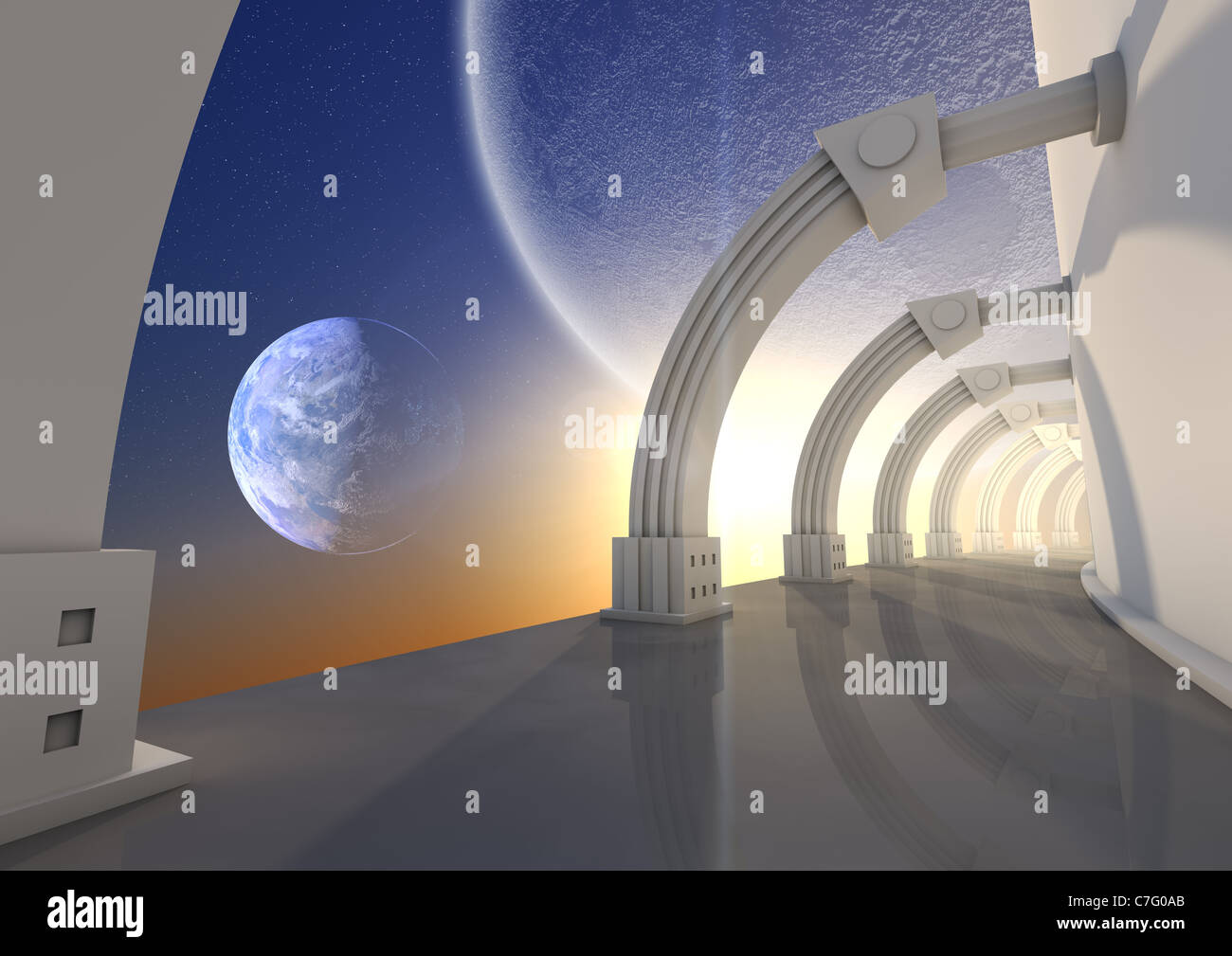 Abstract space structure Stock Photo - Alamy