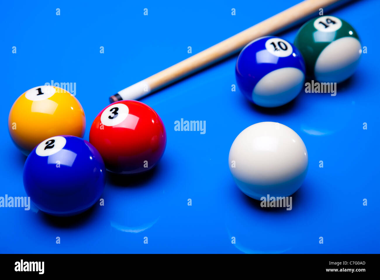 Close-up billiard balls Stock Photo - Alamy