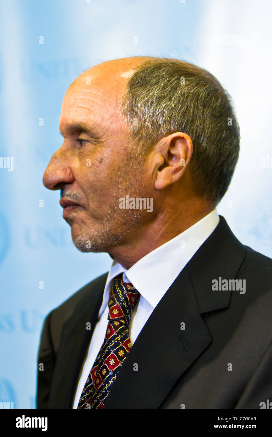 Libya's National Transitional Council's chairman, Mustafa Abdel Jalil ...