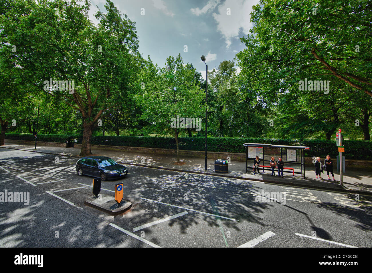 Car moving on street, London, England Stock Photo - Alamy