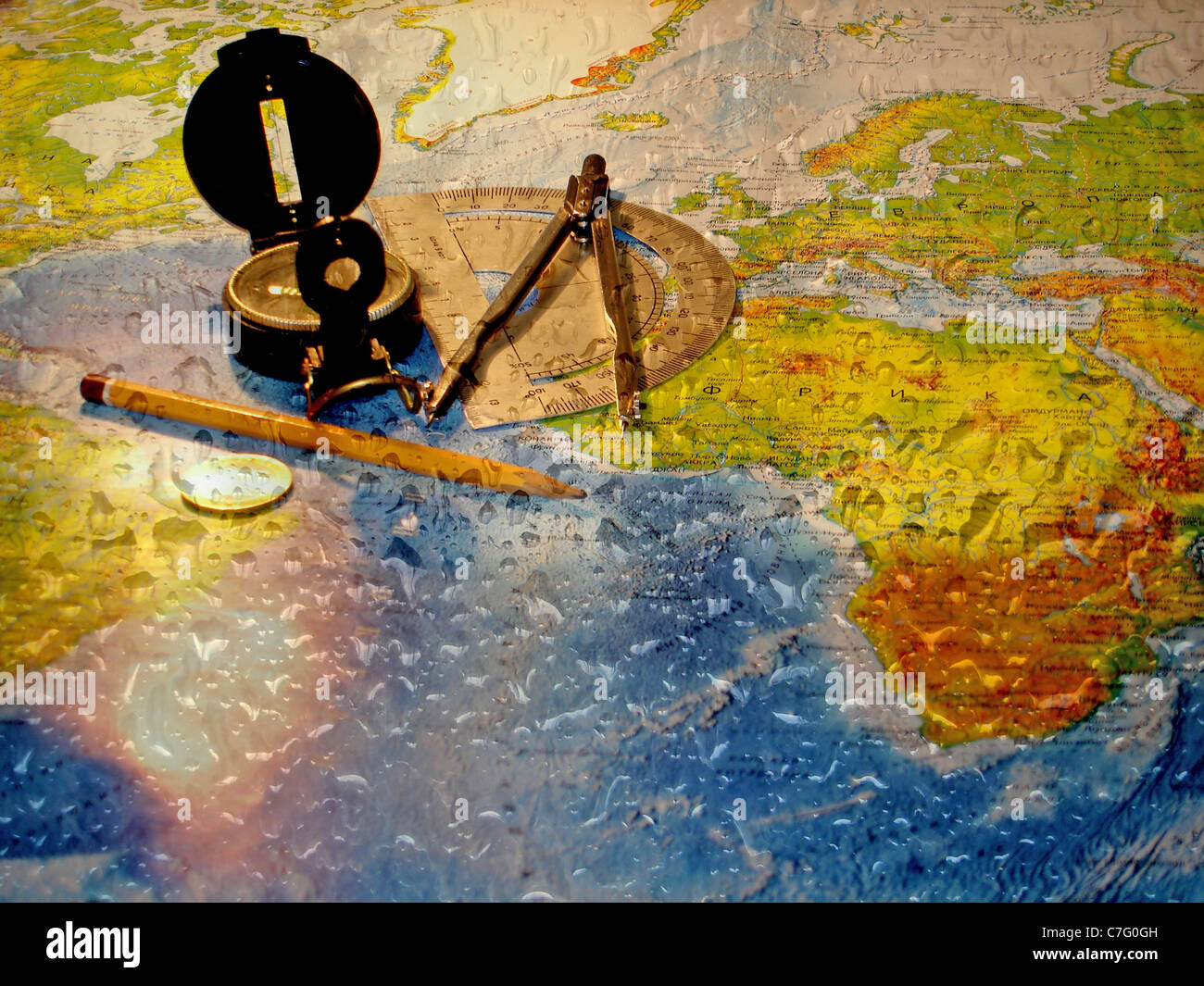 Columbus compass hi-res stock photography and images - Alamy