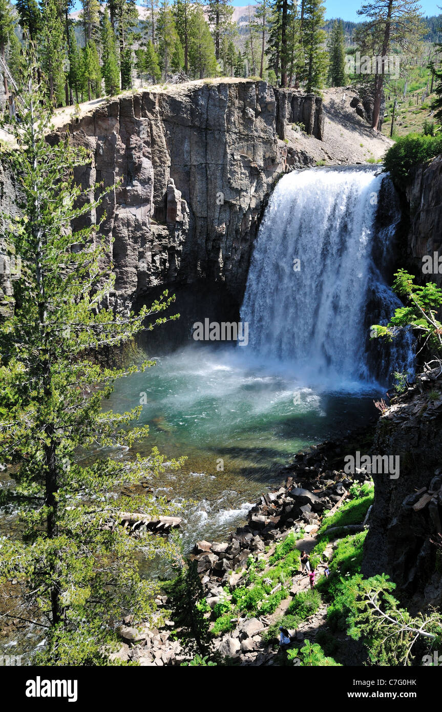 Rainbow fall at the Devil's Postpile National Monument. Mammoth ...