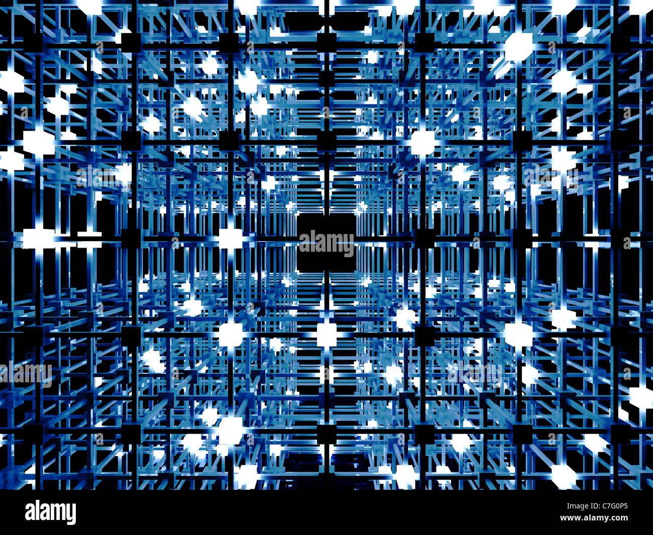 A glowing grid Stock Photo - Alamy