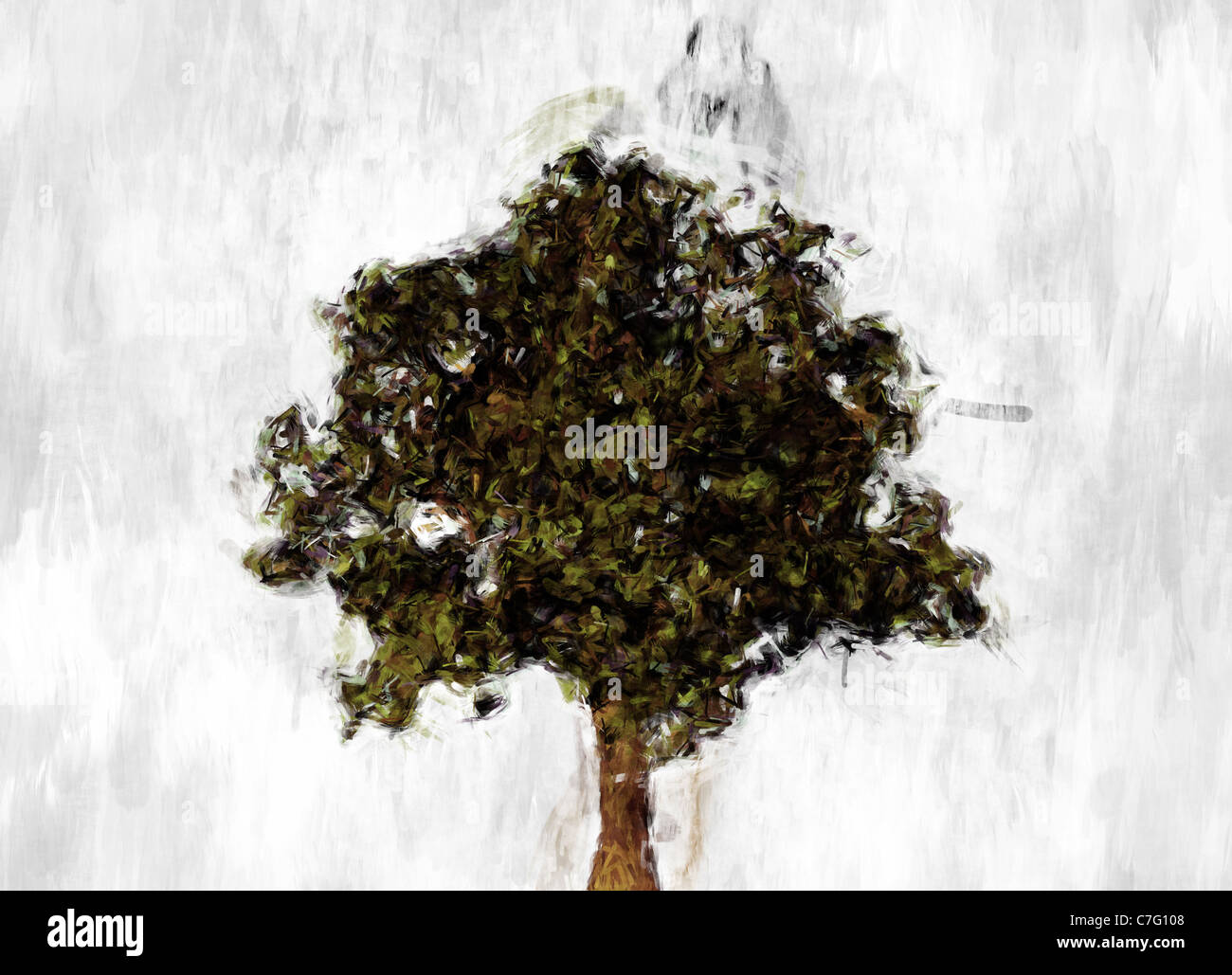 Tree painting hi-res stock photography and images - Alamy