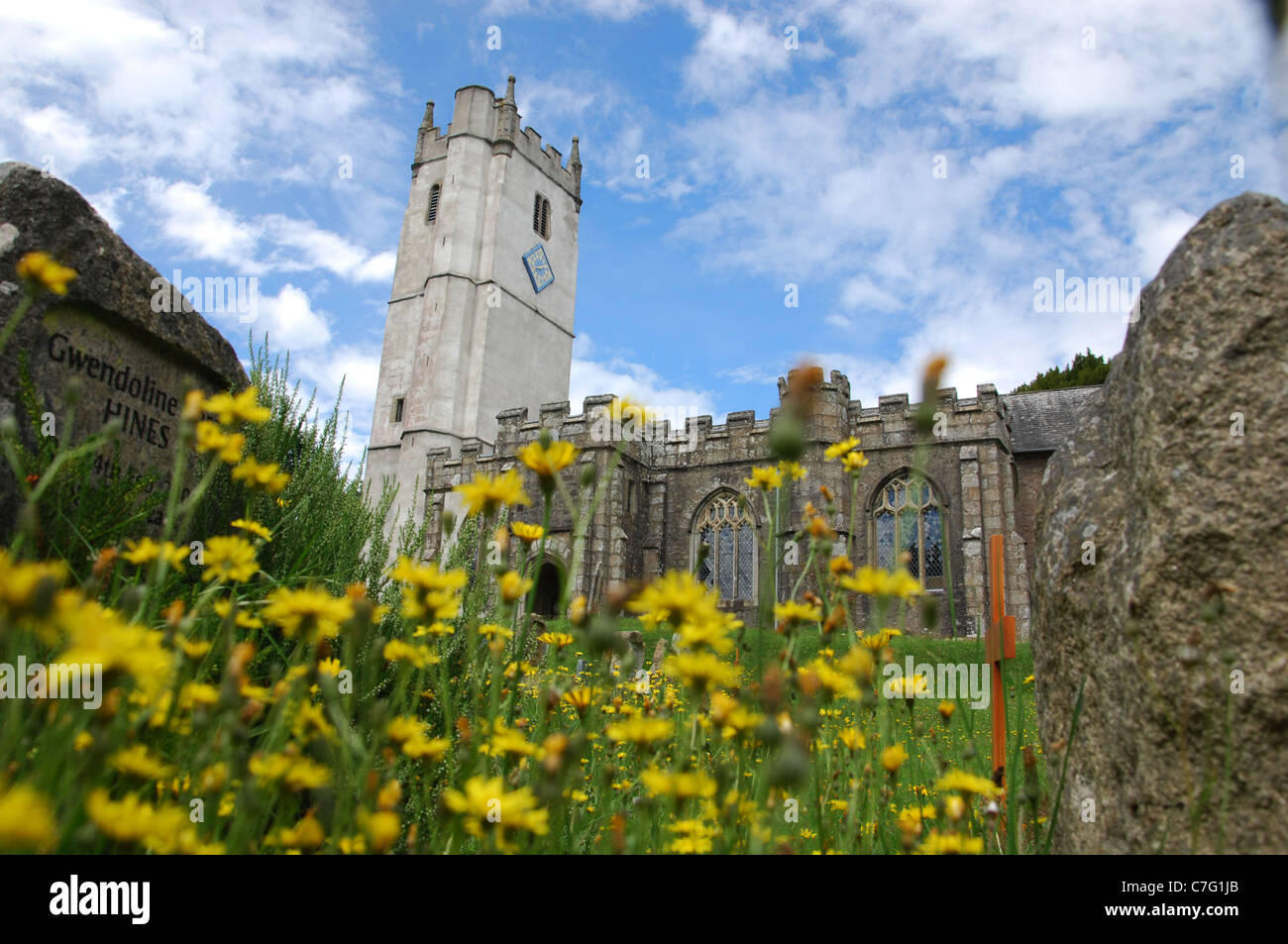 Manaton parish churchyard hi-res stock photography and images - Alamy