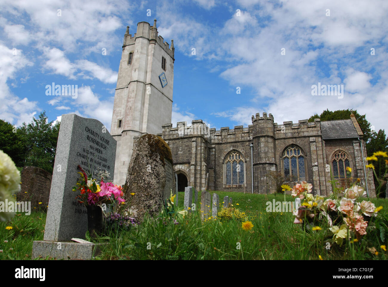 Manaton parish churchyard hi-res stock photography and images - Alamy