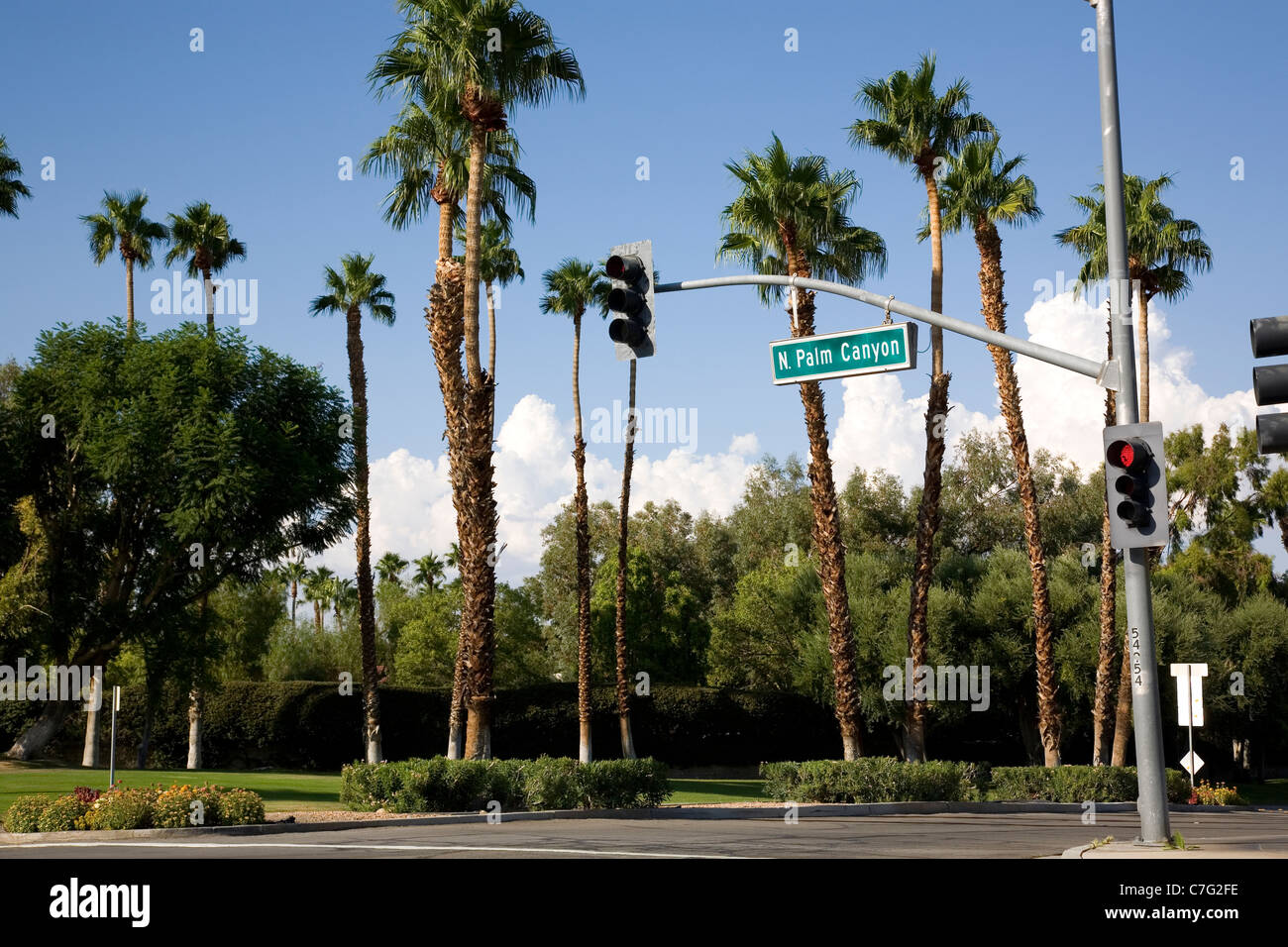 North Palm Canyon Drive in Palm springs, Ca Stock Photo - Alamy