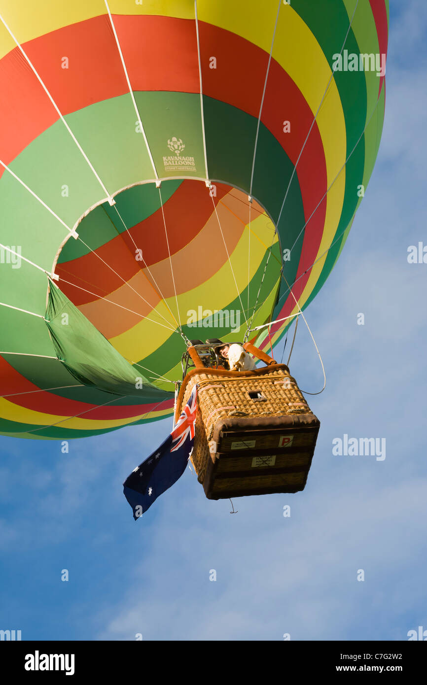 Hot air balloon rising, Parramatta, Sydney, Australia Stock Photo - Alamy