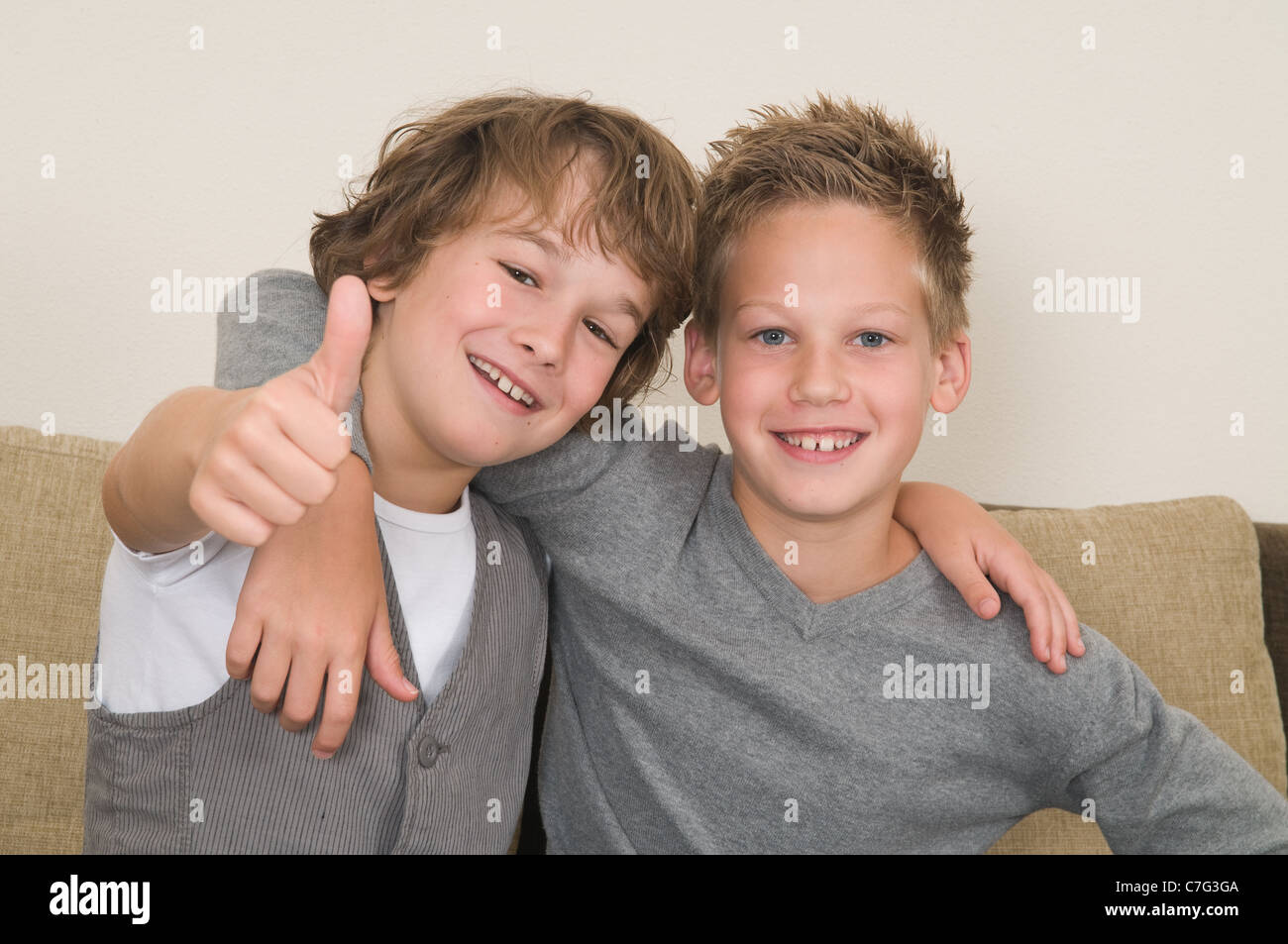 These two boys are best friends. Friends for life! Stock Photo - Alamy