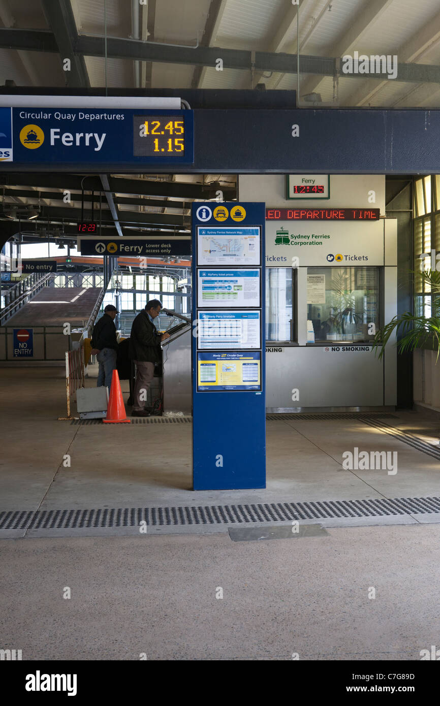 Manly Ferry wharf Terminal, Sydney, Australia Stock Photo - Alamy
