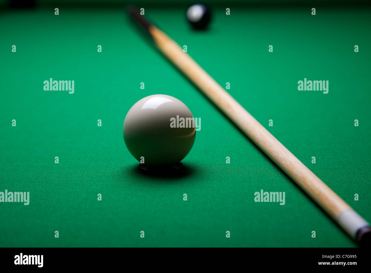 Billiard ball close up Stock Photo - Alamy