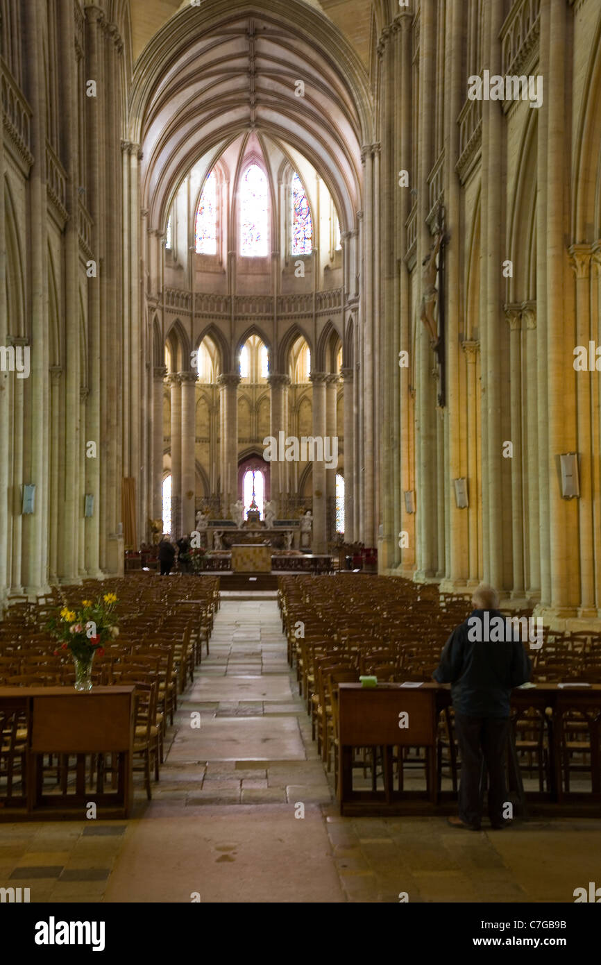 The Cathedral Church of Notre Dame in Coutances, Normany, France Stock ...