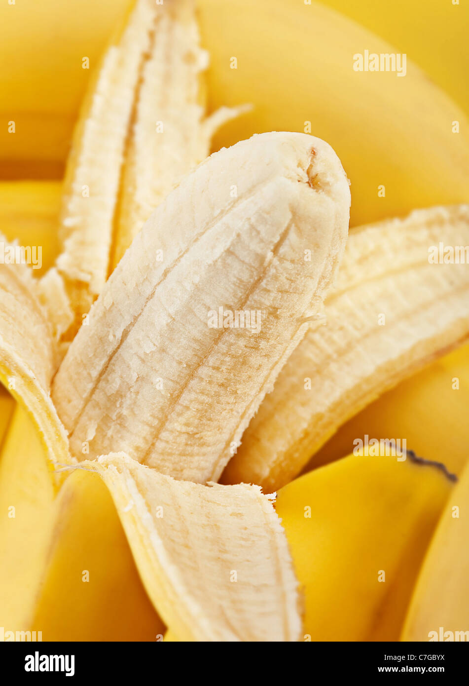 Open banana hi-res stock photography and images - Alamy