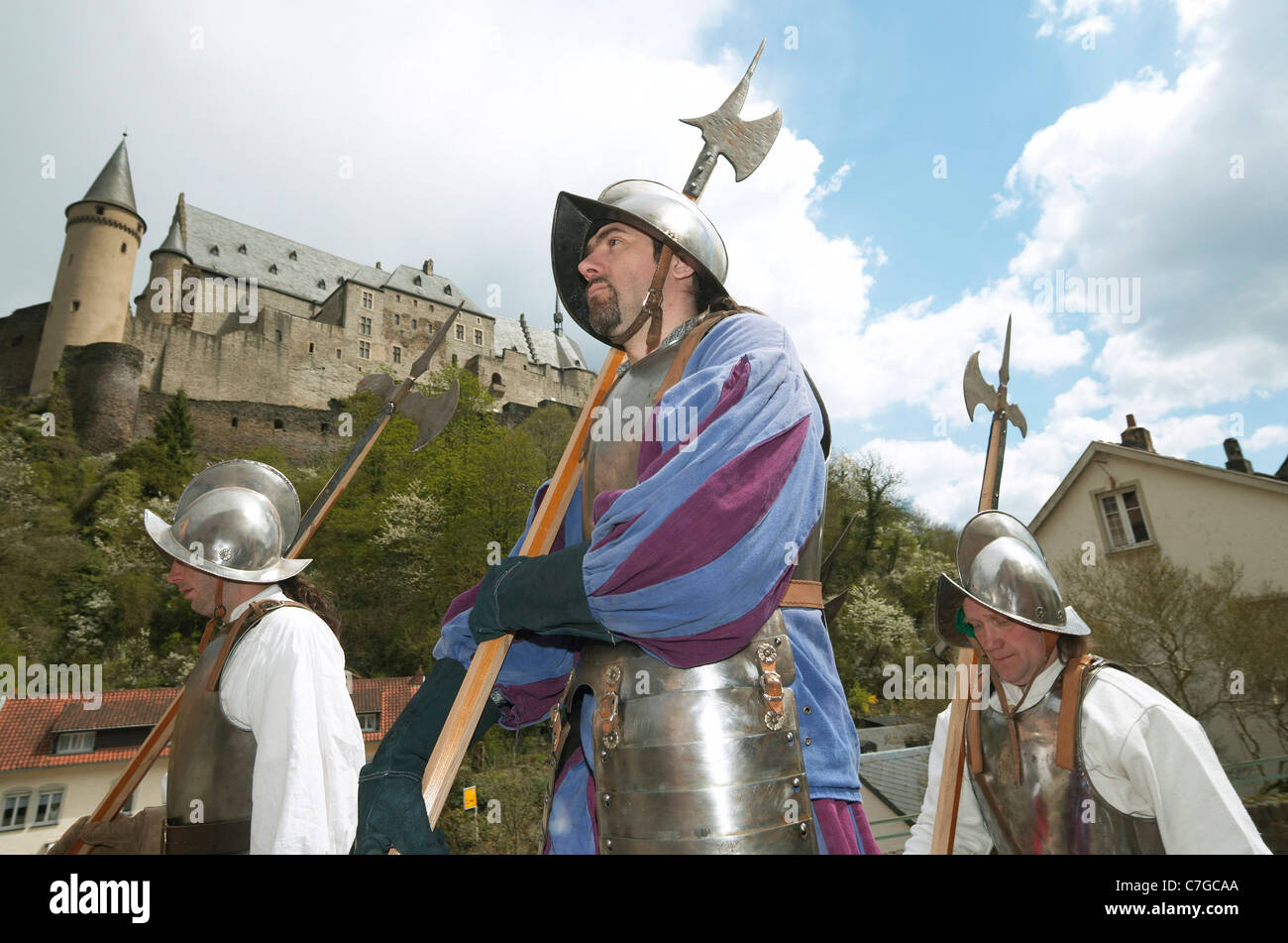 Luxembourg country vianden castle medieval hi-res stock photography and ...