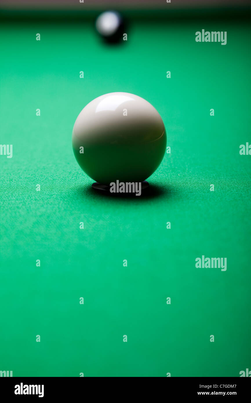 Billiard ball close up Stock Photo - Alamy