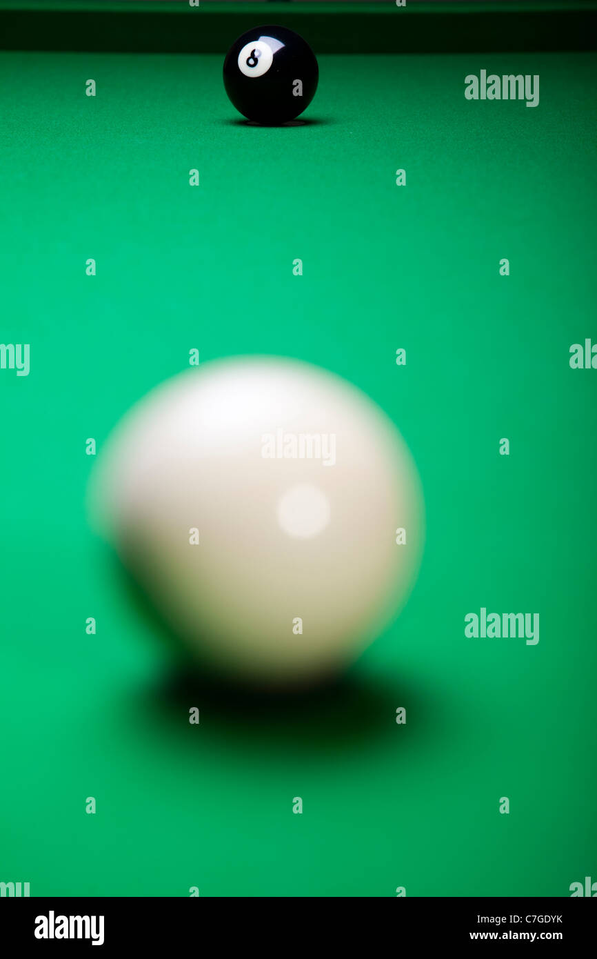 Billiard ball close up Stock Photo - Alamy