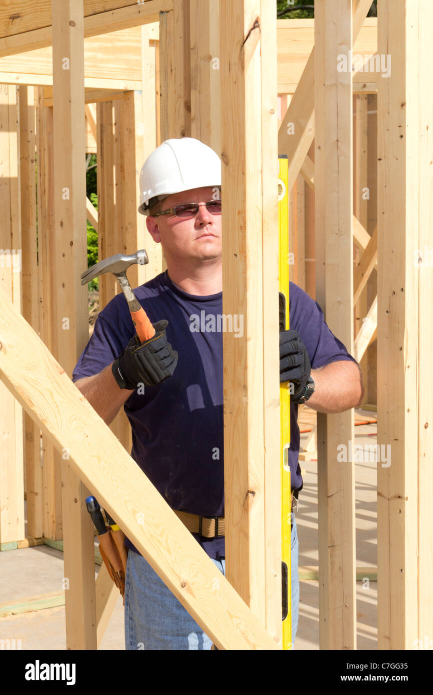 Carpenter with new employee hi-res stock photography and images - Alamy