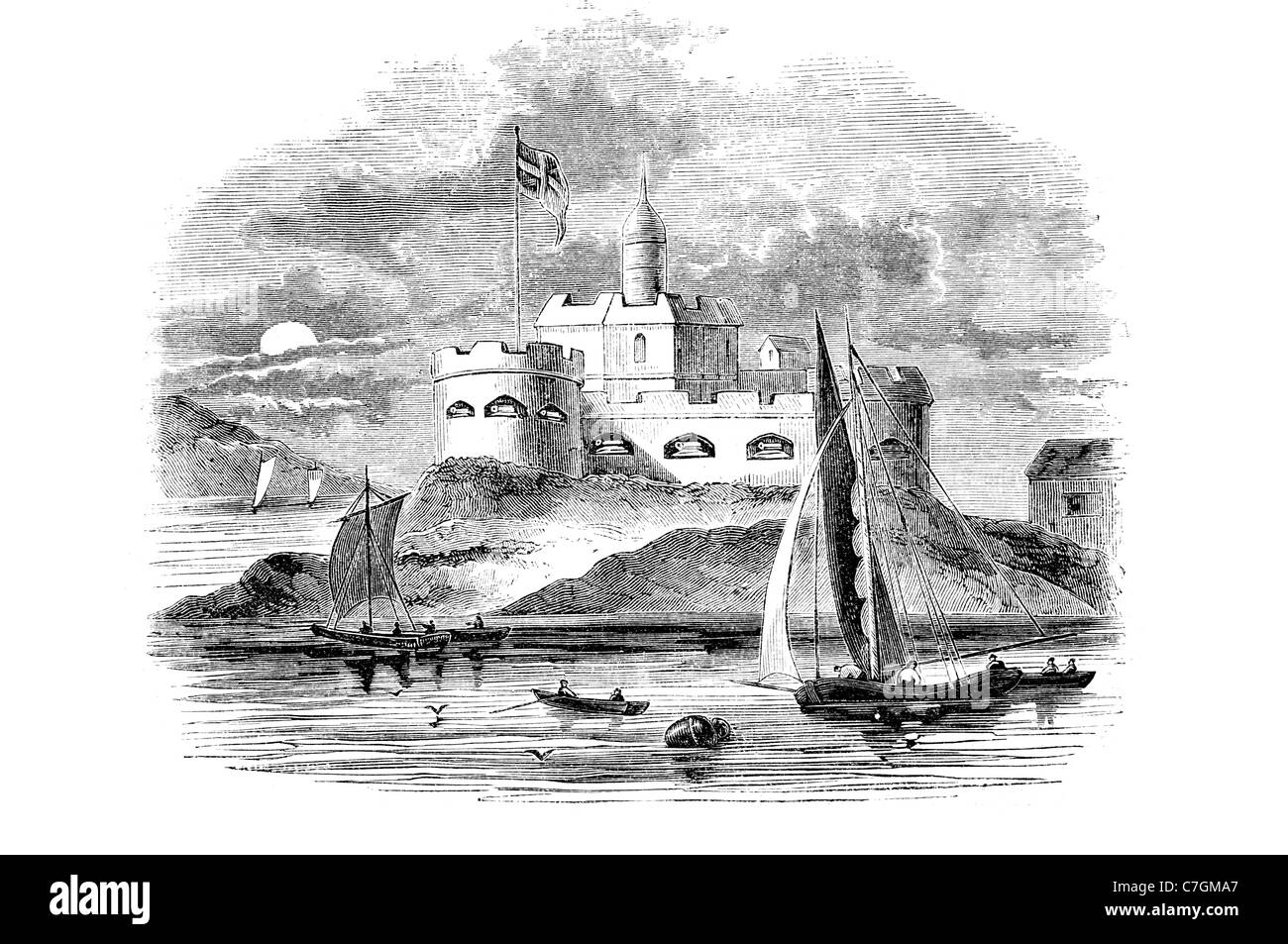 Hurst Castle Device Forts bastion war palace tower chateau stronghold ...