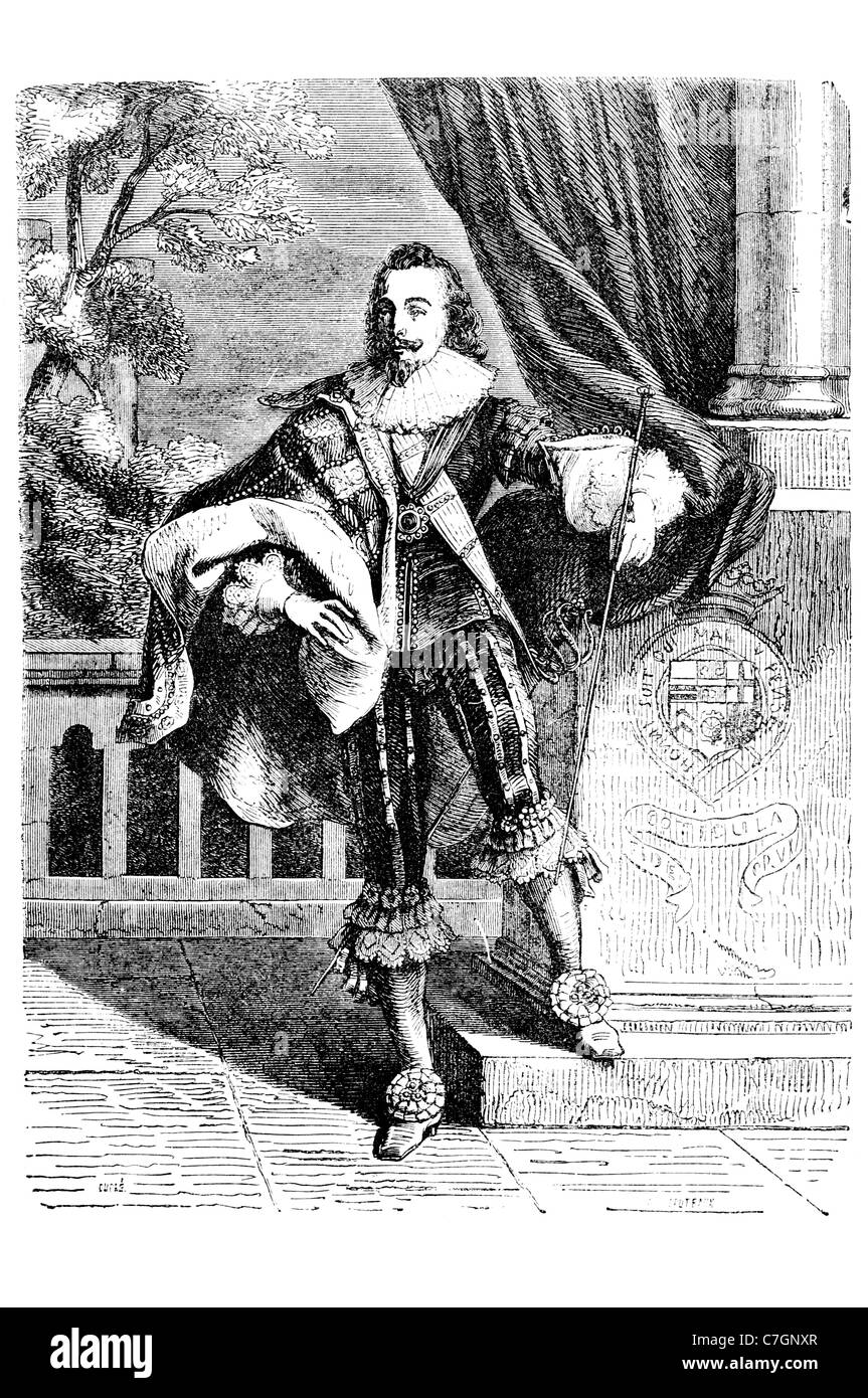 Charles I posing portrait king regal royal kingly princely imperial ...