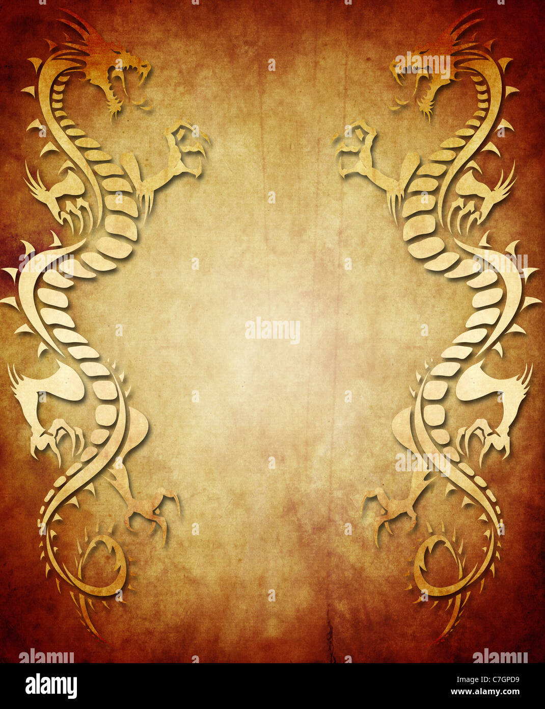 Symmetrical dragon hi-res stock photography and images - Alamy