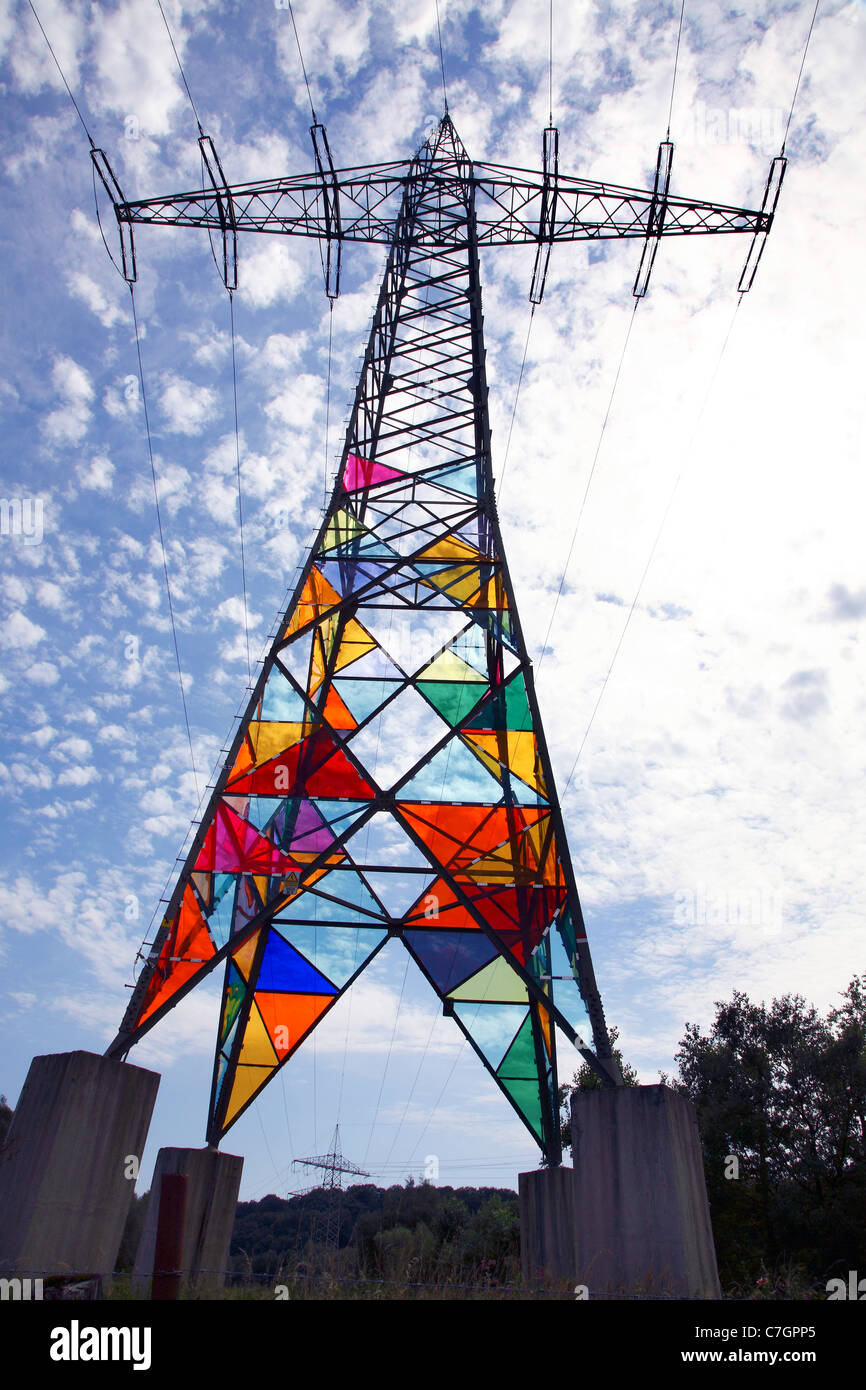 3 power lines hi-res stock photography and images - Alamy