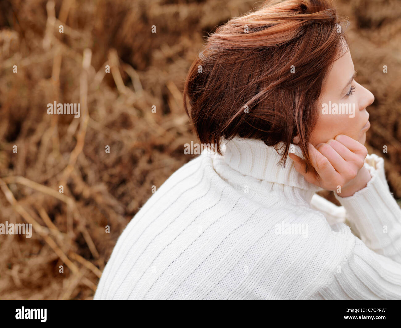 Up high view woman hi-res stock photography and images - Alamy