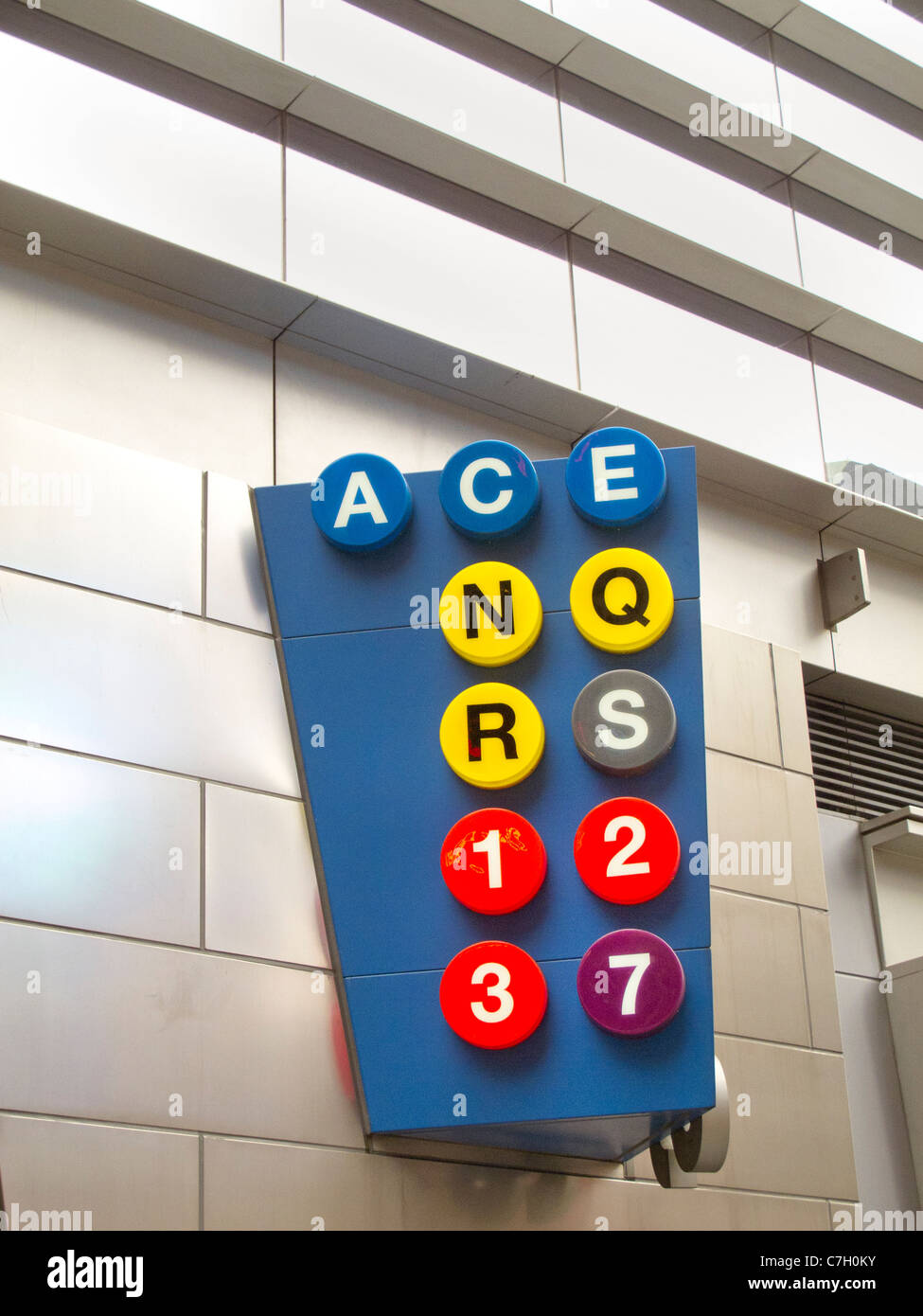 Times Square subway sign Stock Photo - Alamy