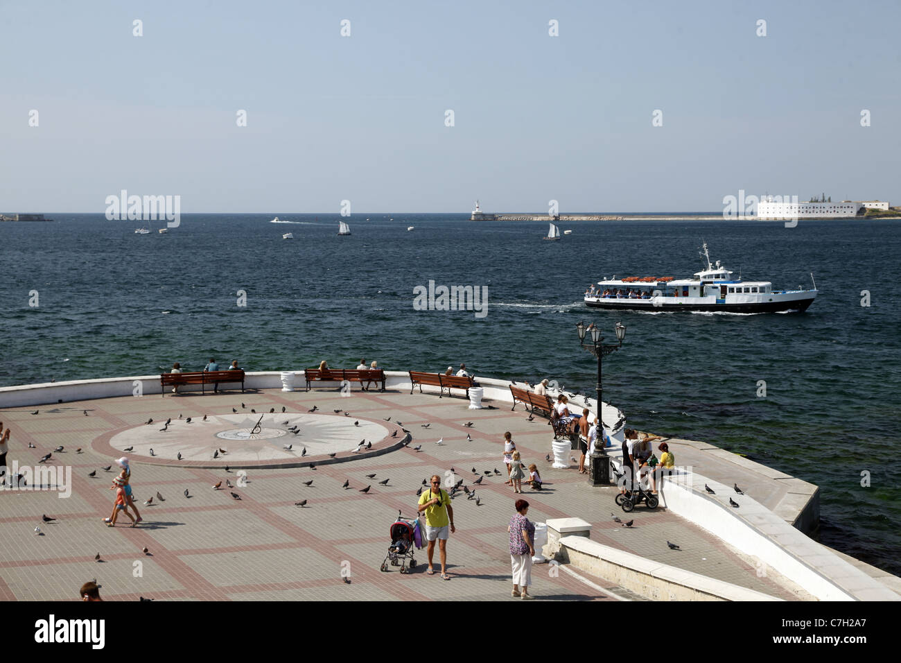 SEA FRONT PROMENADE & SEA FORTRESS SEVASTOPOL CRIMEA UKRAINE 02 ...