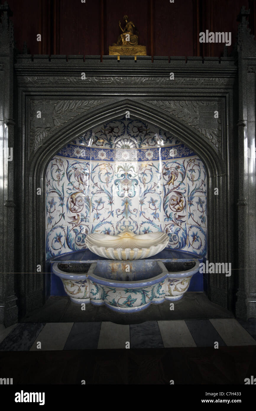 ORNATE MUSLIM FOUNTAIN IN VORONTSOV PALACE ALUPKA CRIMEA UKRAINE 03 ...