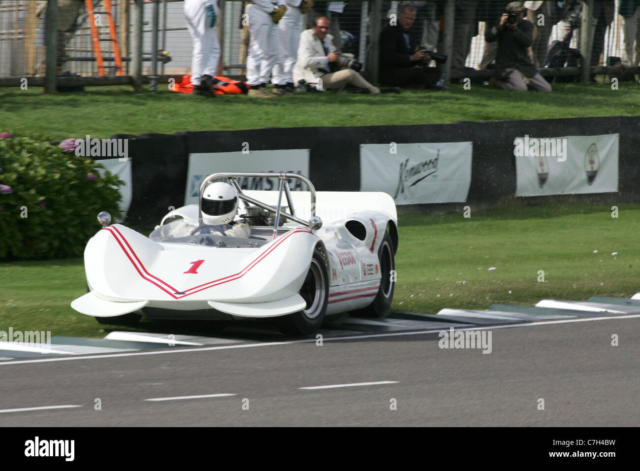 Historic motor racing at the Goodwood Revival, West Sussex, UK Stock ...