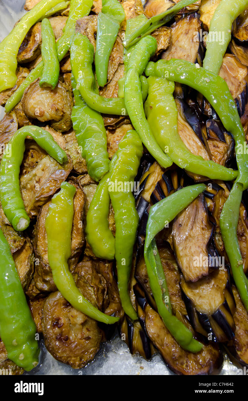 Turkey, Istanbul. Traditional Turkish food. Vegetarian dish with ...