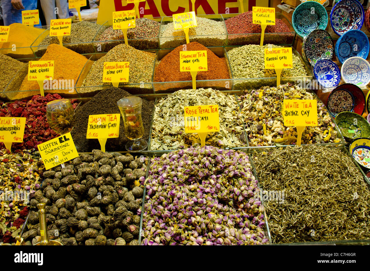 Turkey, Istanbul. Eminonu area, Egyptian Spice Market (aka Misir ...