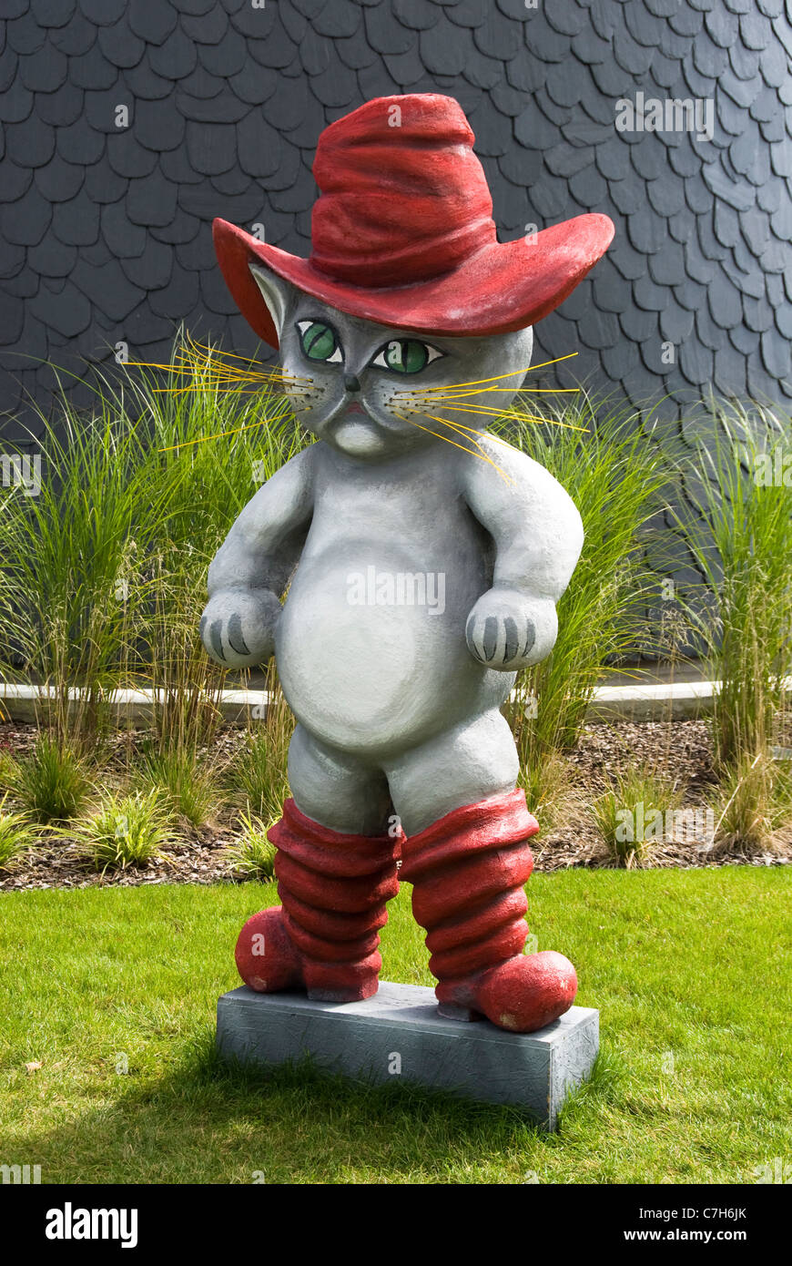 Puss in Boots, Pacanów, the European Capital of Fable, Poland Stock ...