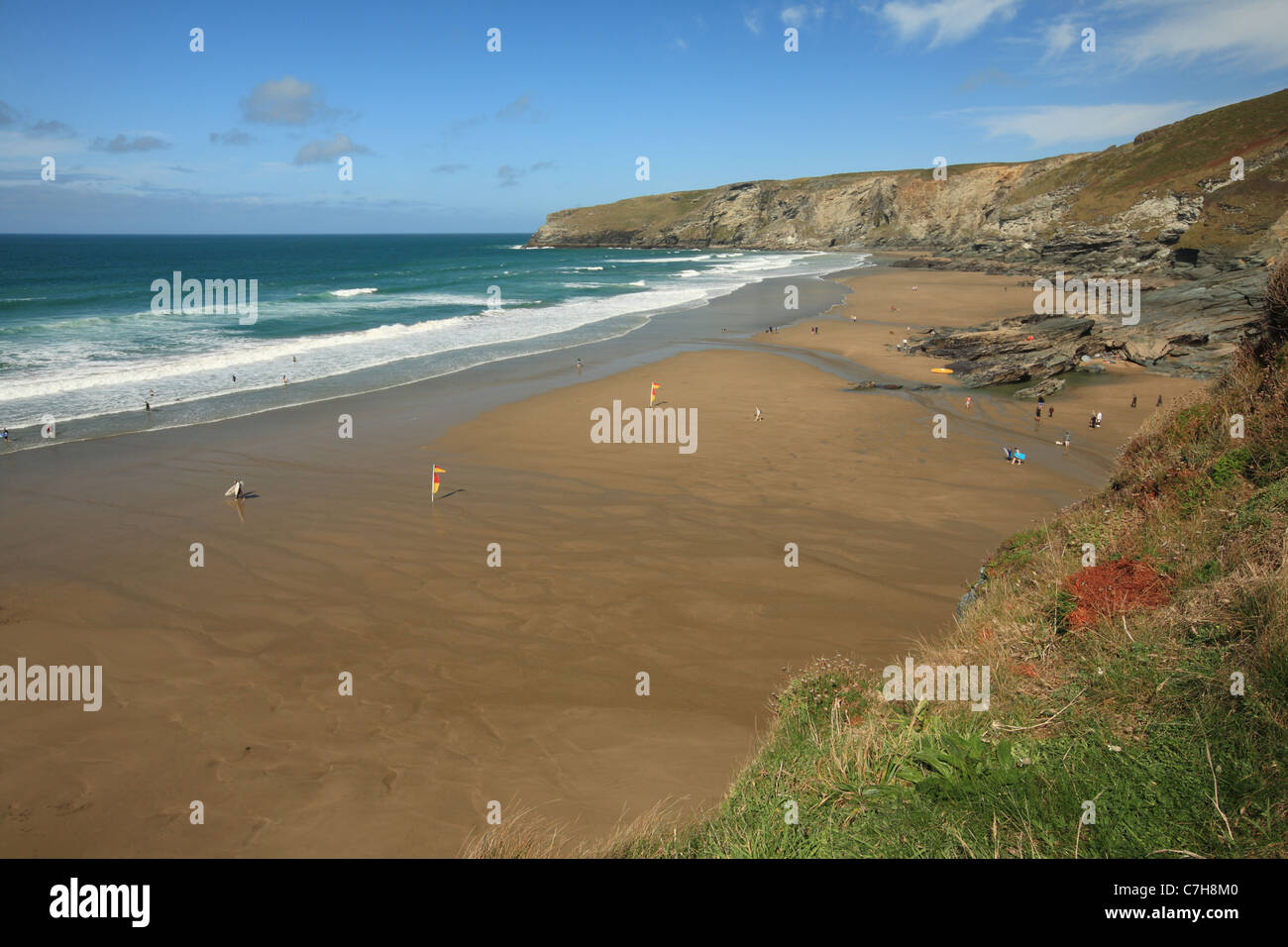 Early autumn/late summer - Trebarwith Strand beach, North Cornwall ...