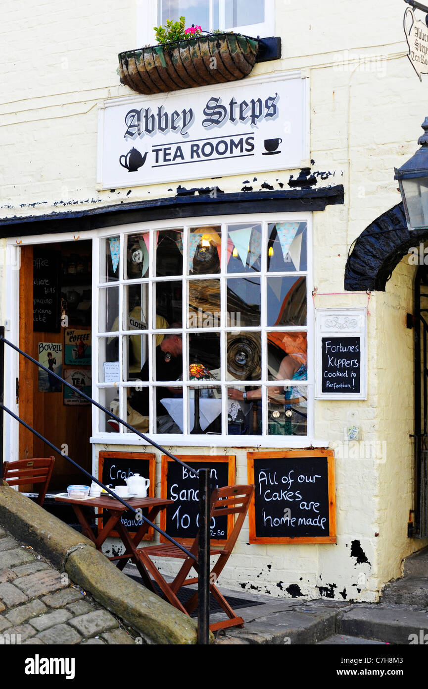 Whitby abbey steps hi-res stock photography and images - Alamy