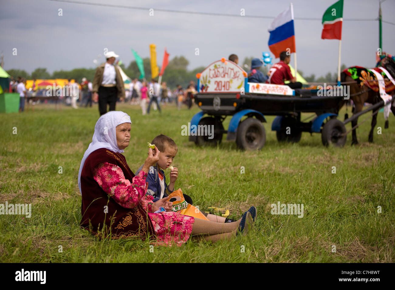 The Tatar folk holiday Sabantuy Stock Photo - Alamy