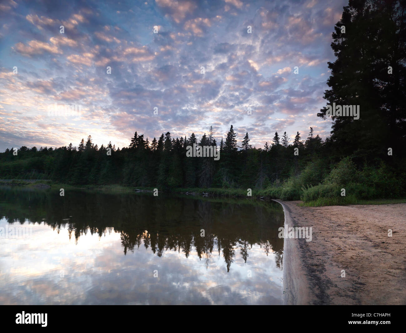 Algonquin Provincial Park summertime nature scenery of the Lake of Two ...