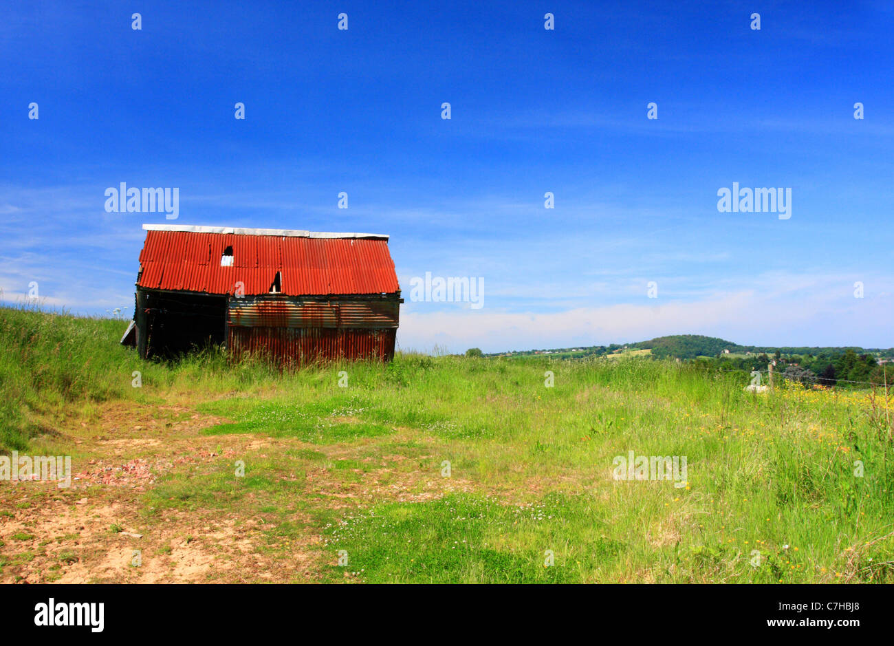 Rusty Barn, Near Bewdley, Worcestershire, England Stock Photo - Alamy
